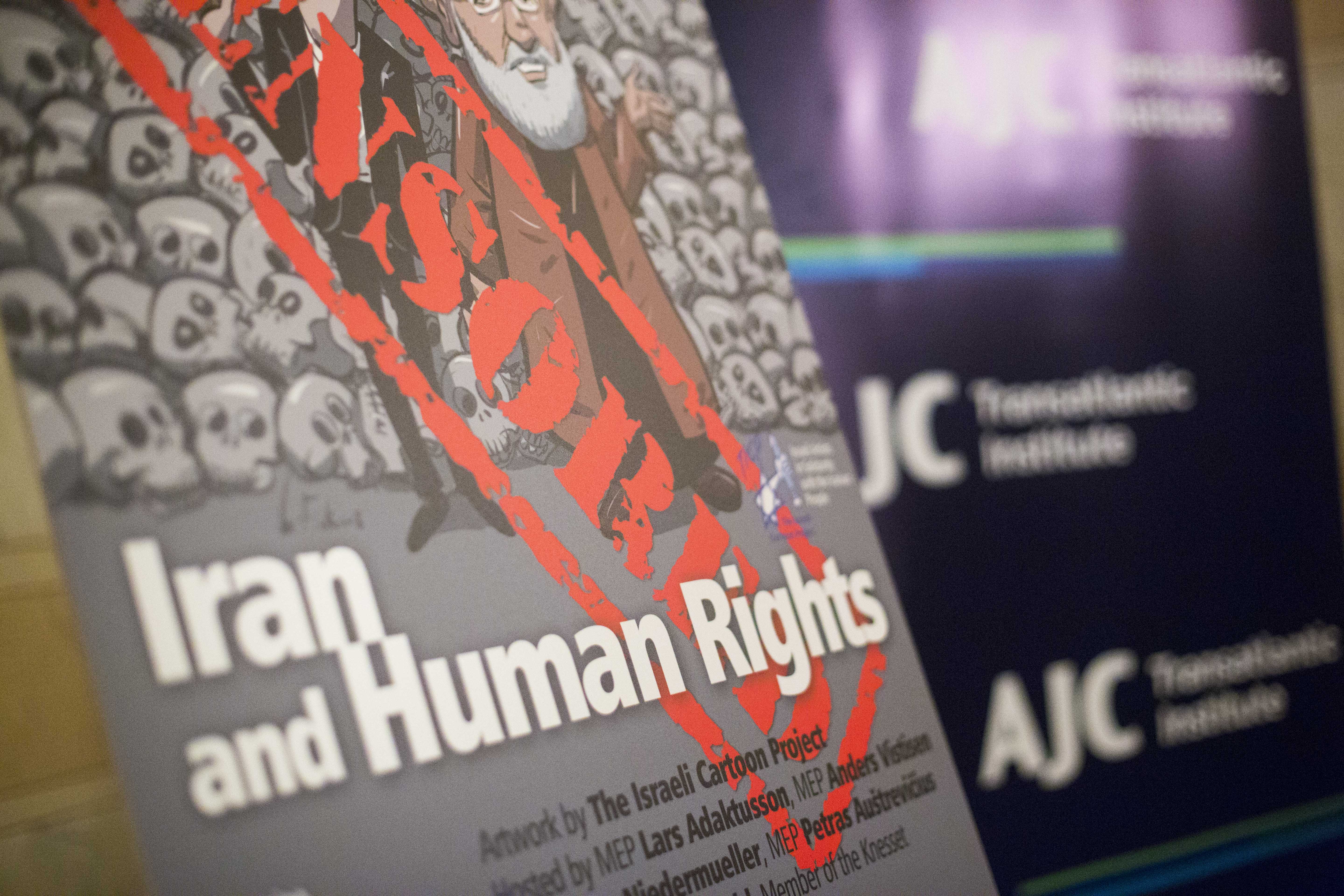 Opening of the Cartoon Exhibition "Iran and Human Rights" | AJC ...