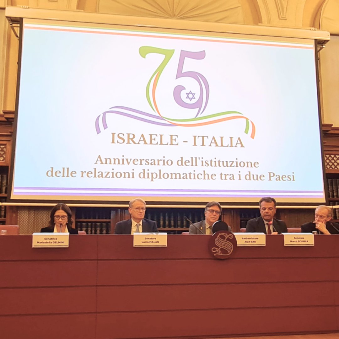 Celebration of 75 Years of Israeli-Italian Relations in the Italian ...