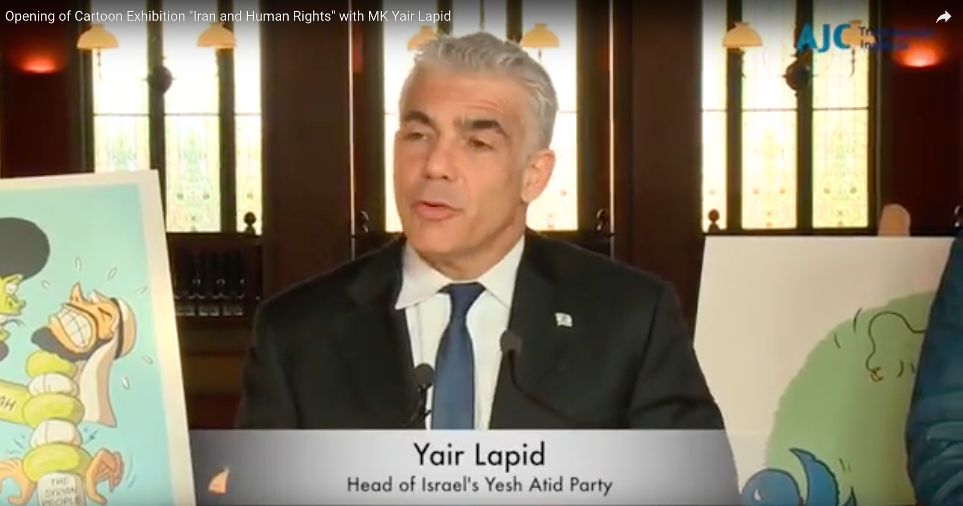 Opening of the Cartoon Exhibition "Iran and Human Rights" | AJC ...